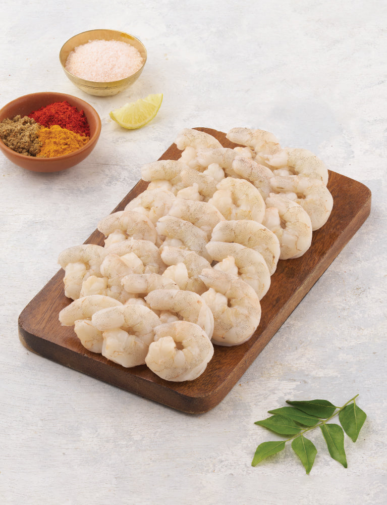 White Prawns Peeled & Deveined - 500 gm – The Better Chicken